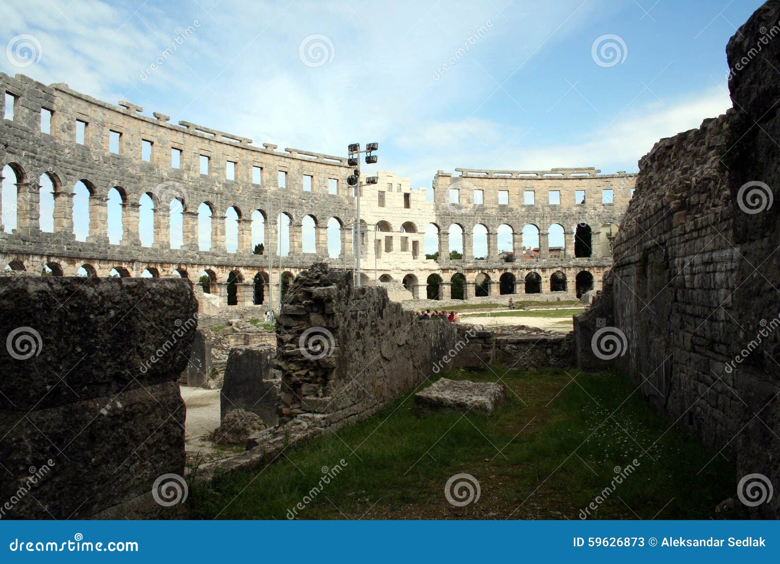 Arena Pula Croatia stock image. Image of roman, histria - 59626873