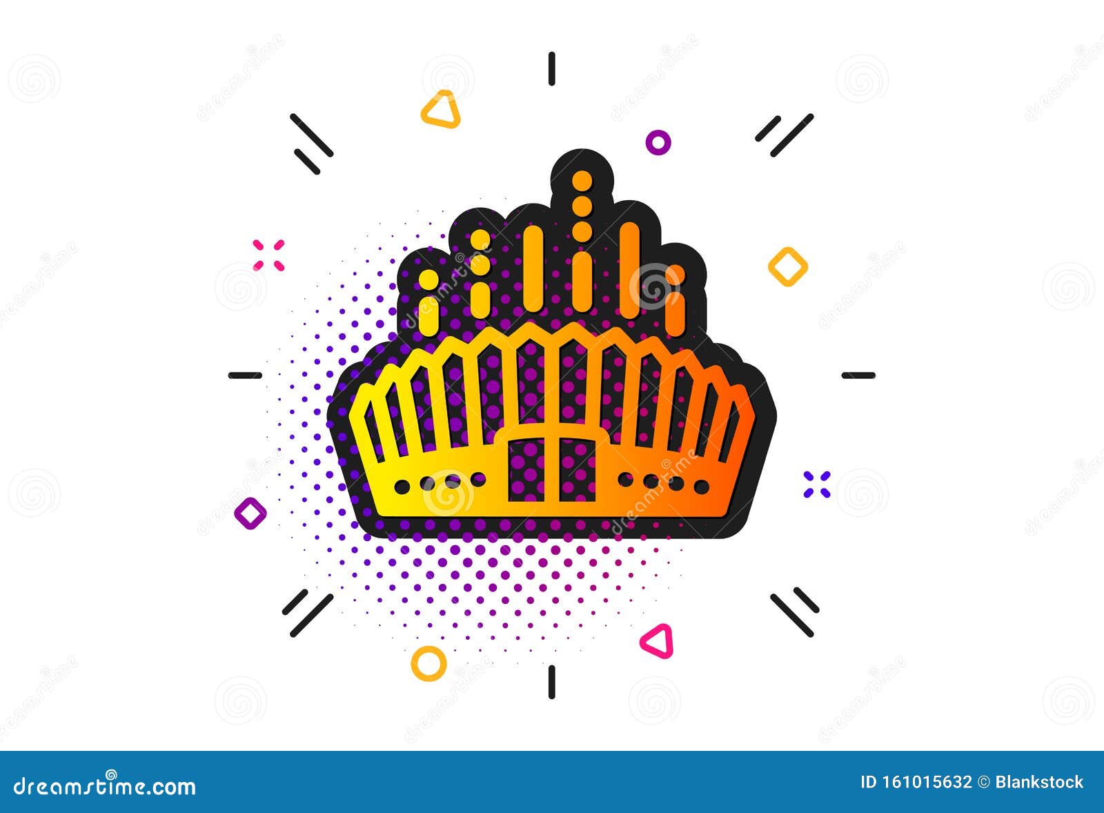 Arena Stadium Icon. Competition Building Sign. Sport Complex. Vector ...