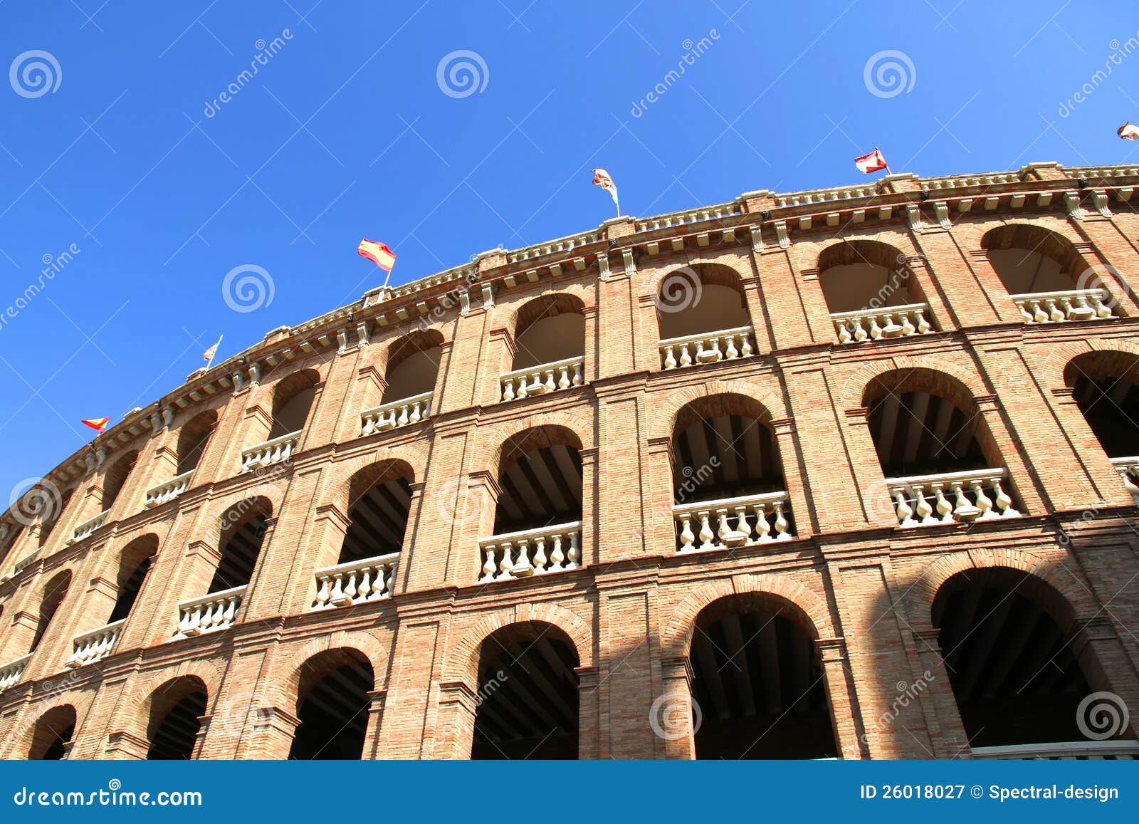 Arena of Valencia stock image. Image of famous, history - 26018027