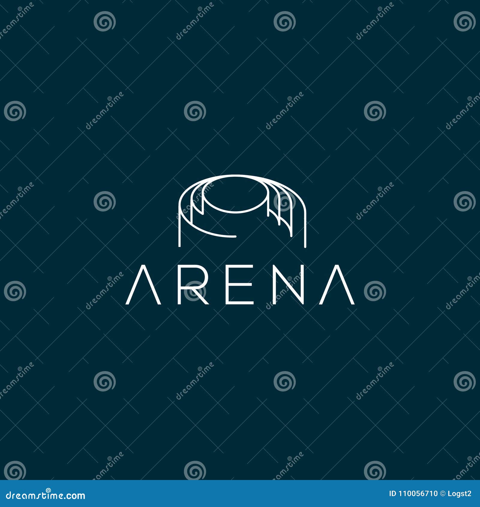 Arena Vector Logo Design. Arena Icon Stock Vector - Illustration of ...
