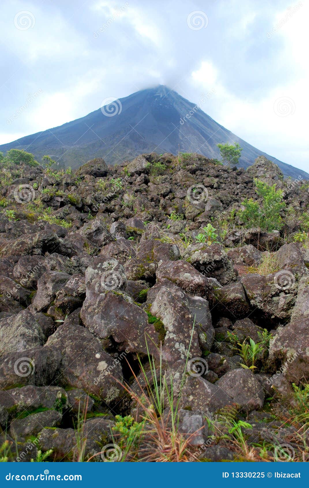 Arenal volcano stock image. Image of volcanic, vulcano - 13330225