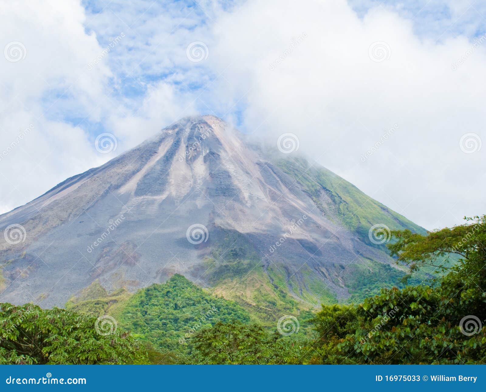 Arenal Volcano stock image. Image of landscape, lava - 16975033