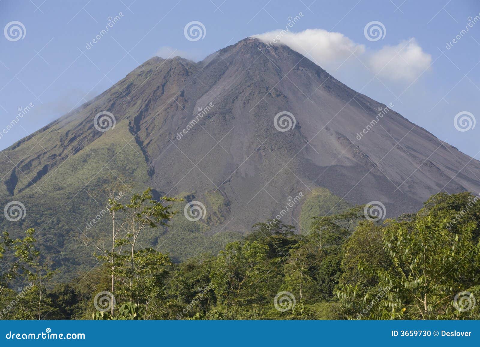 Arenal Volcano stock photo. Image of tropical, active - 3659730