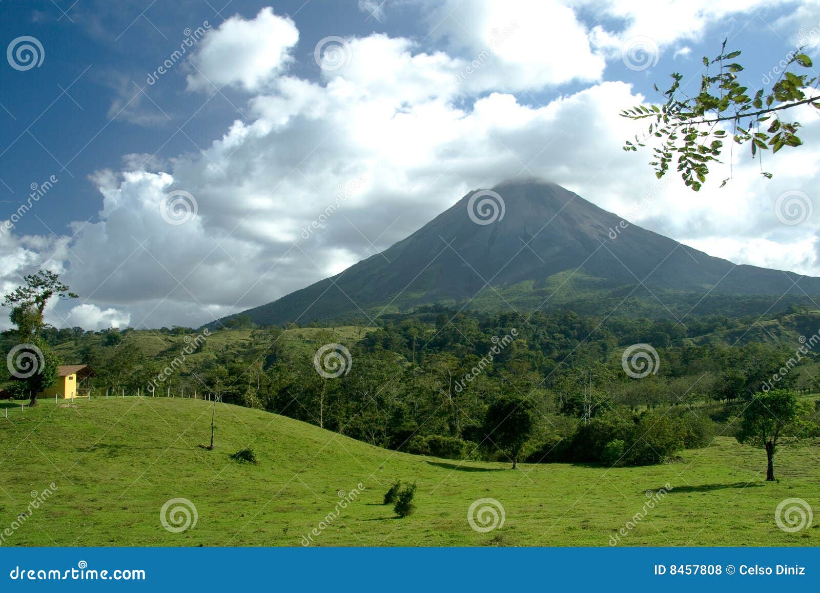 Arenal volcano stock photo. Image of rica, stratovolcano - 8457808