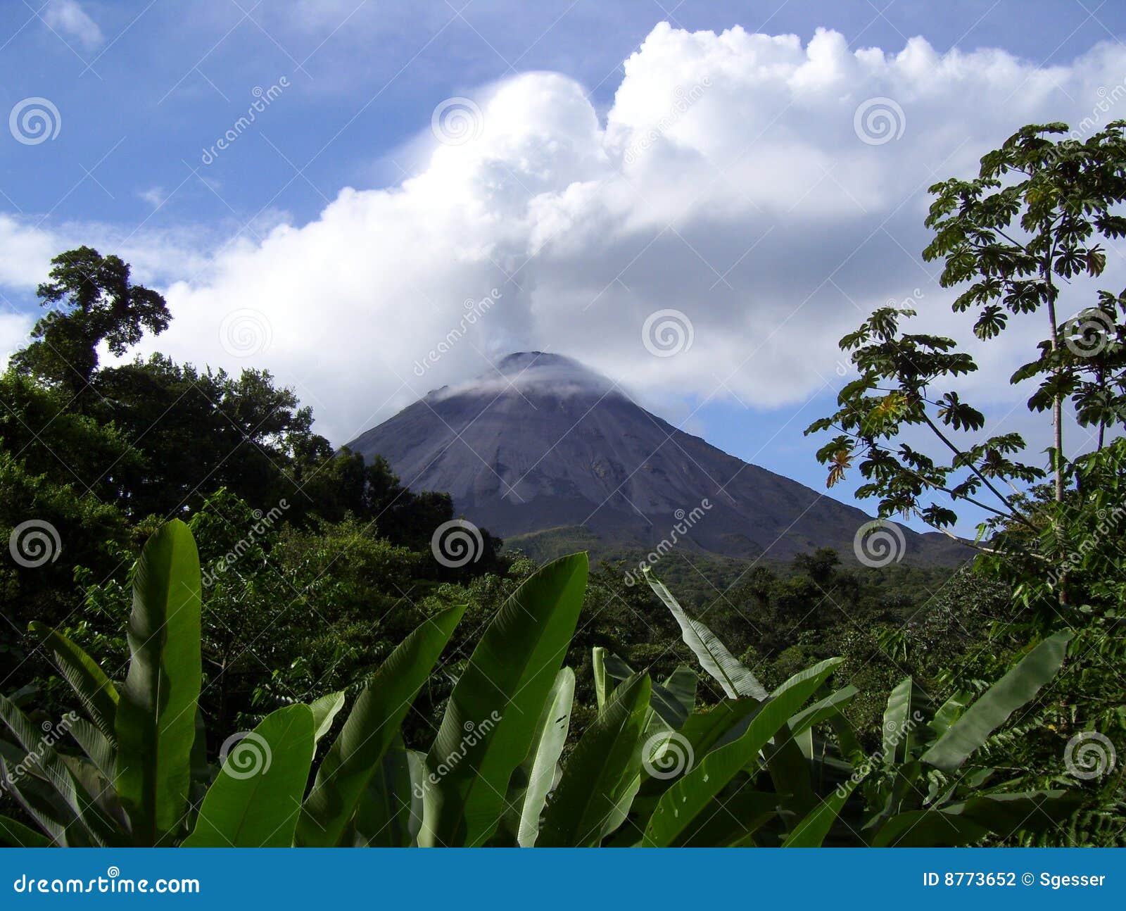 Arenal Volcano stock photo. Image of active, ecotourism - 8773652