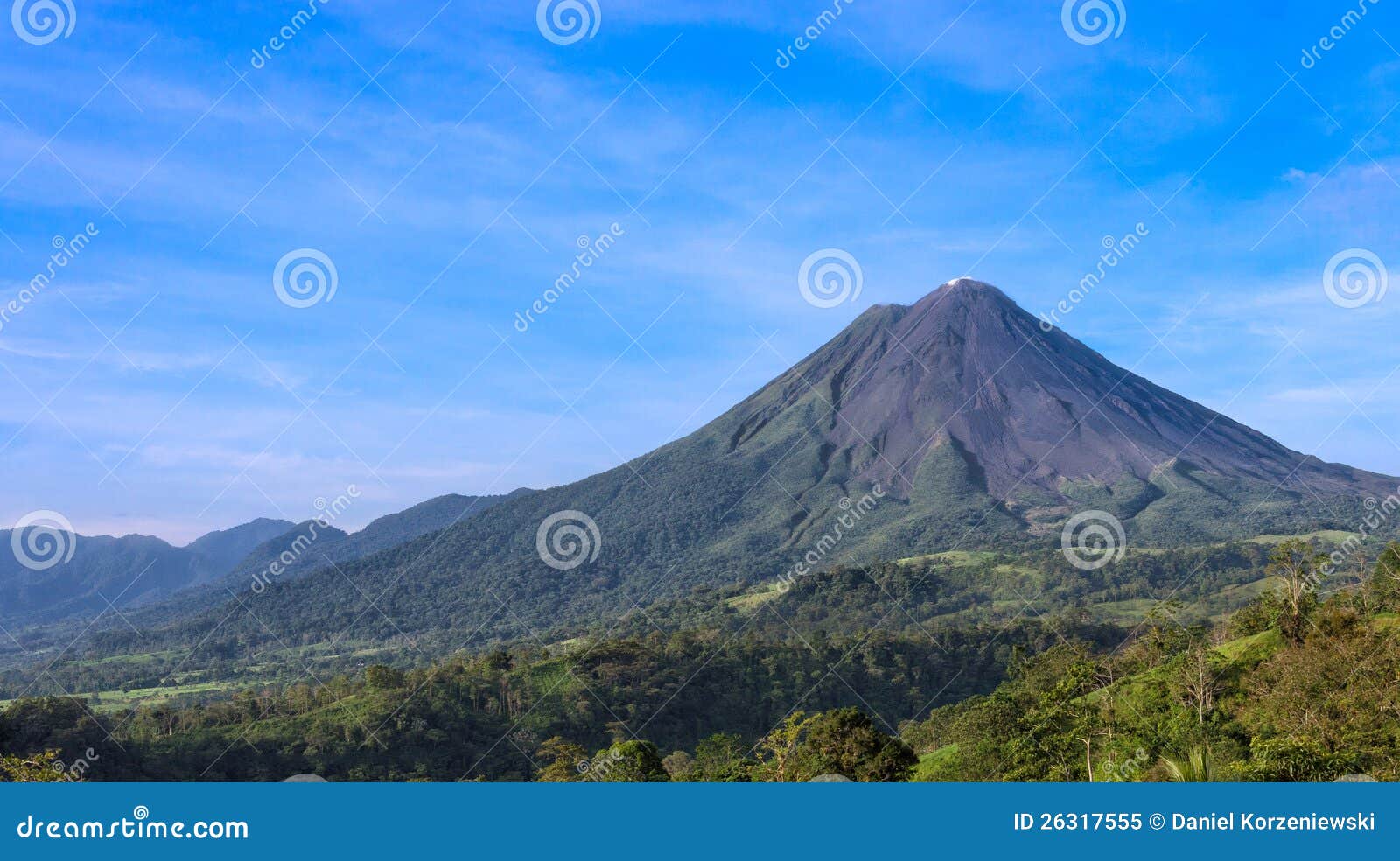 Arenal Volcano in Costa Rica Stock Image - Image of attraction ...