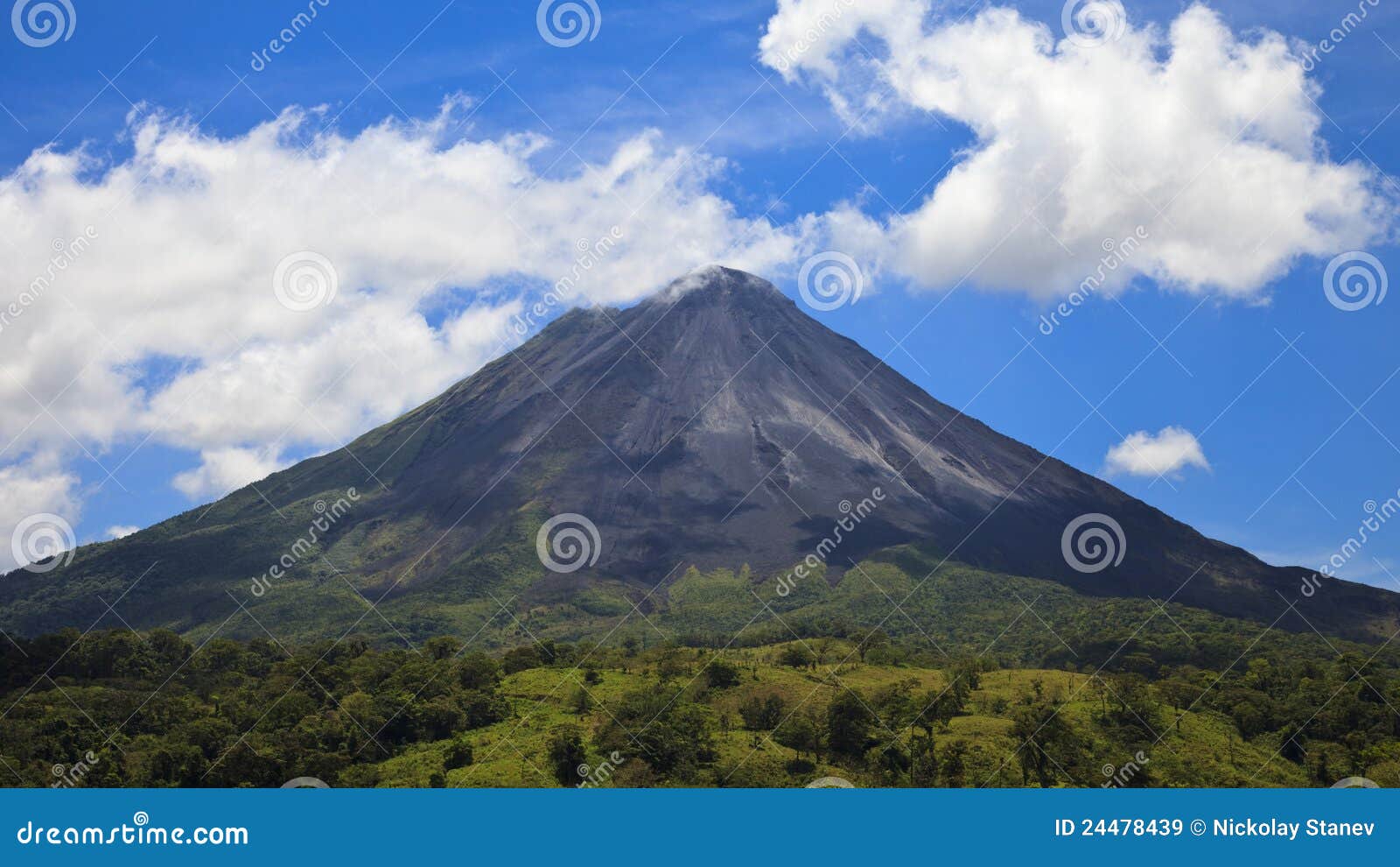 Arenal Volcano Panorama stock image. Image of active - 24478439