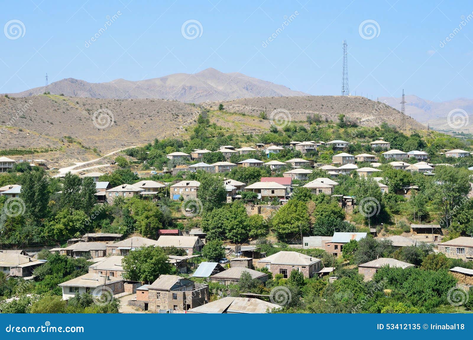 Areni village in Armenia stock image. Image of armenia - 53412135