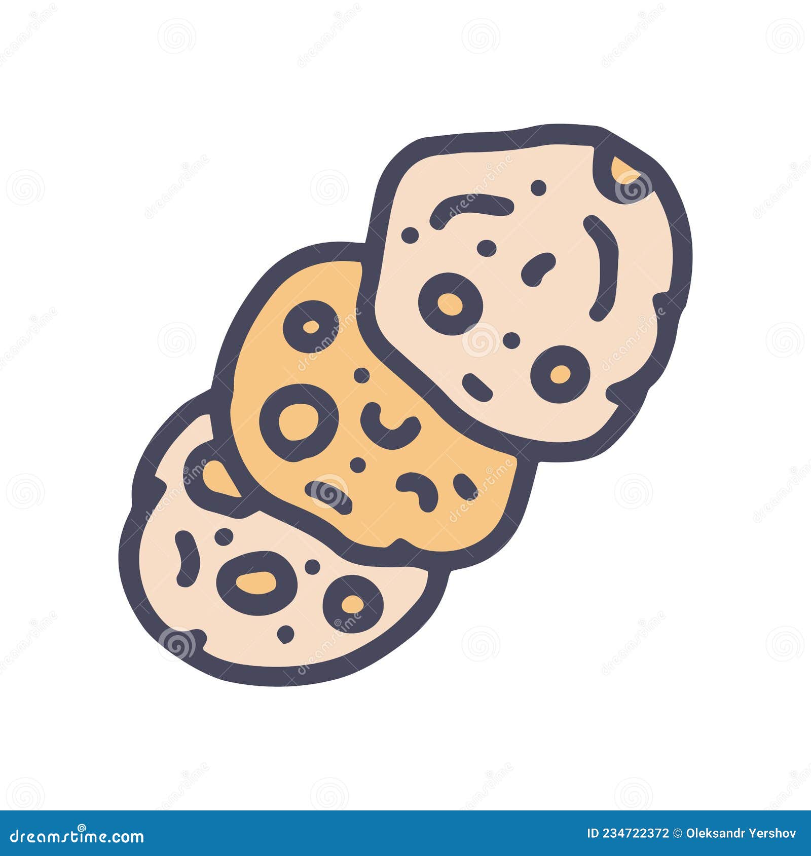 Arepa Sign Emoji Icon Illustration. Bakery Vector Symbol Emoticon ...