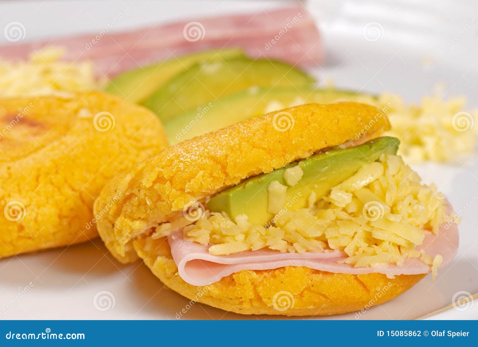 Arepas stock photo. Image of roadside, staple, arepa - 15085862