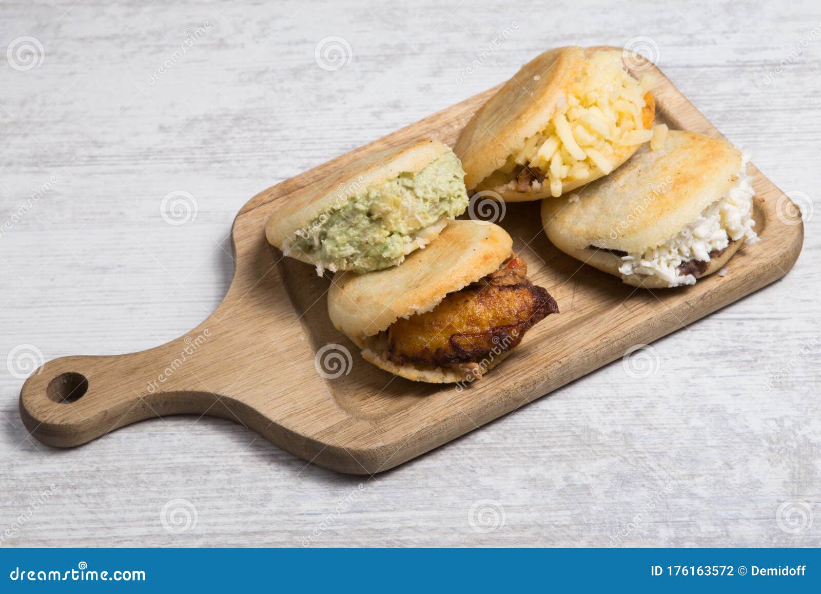 Arepas stock photo. Image of assorted, arepa, arepas - 176163572
