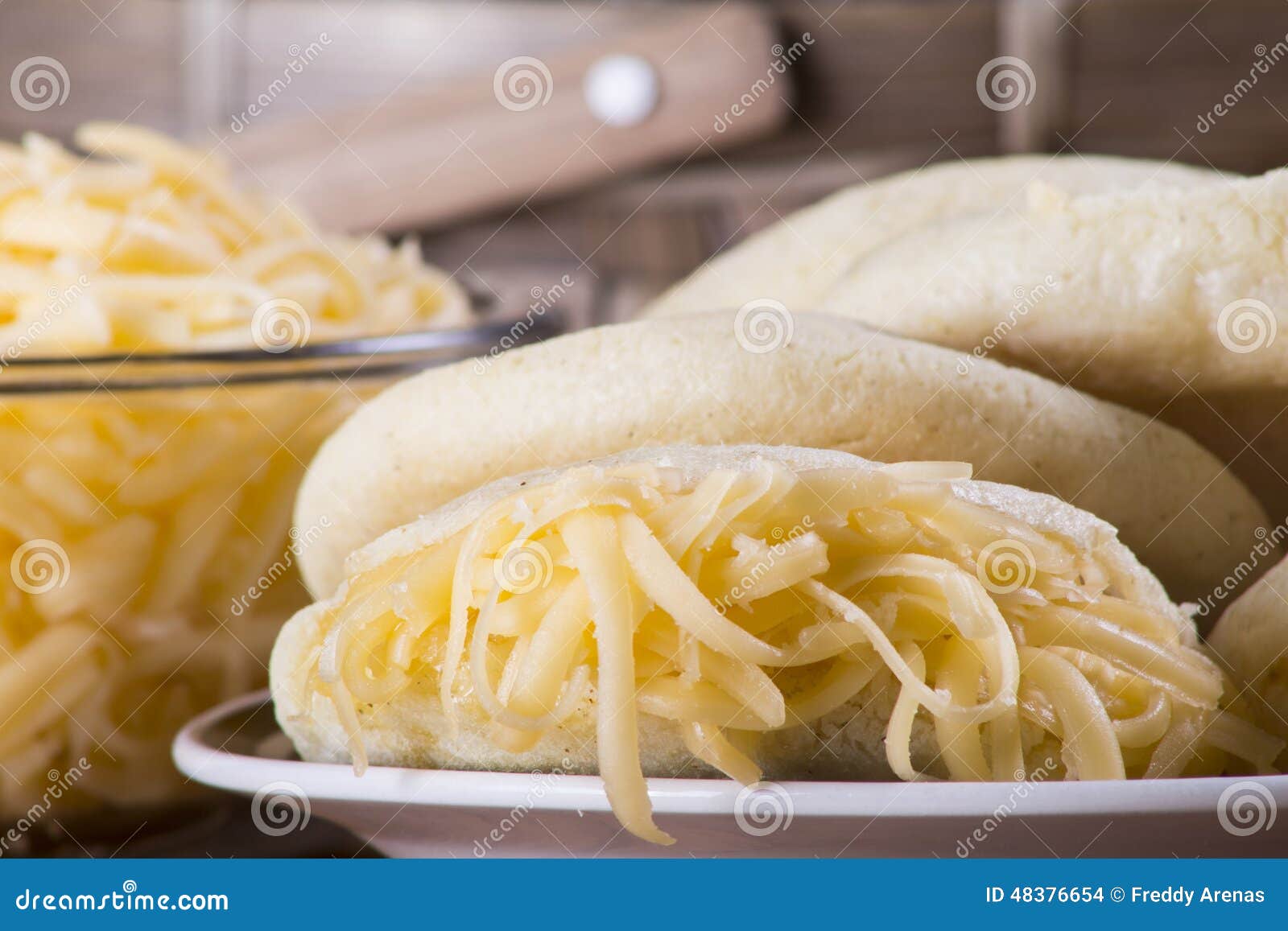 Colombian Meal. Patacones (fried Plantains) With Beans And Chees Stock ...