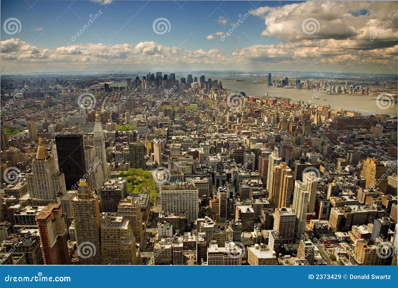 Arerial view of Manhattan stock image. Image of tourism - 2373429