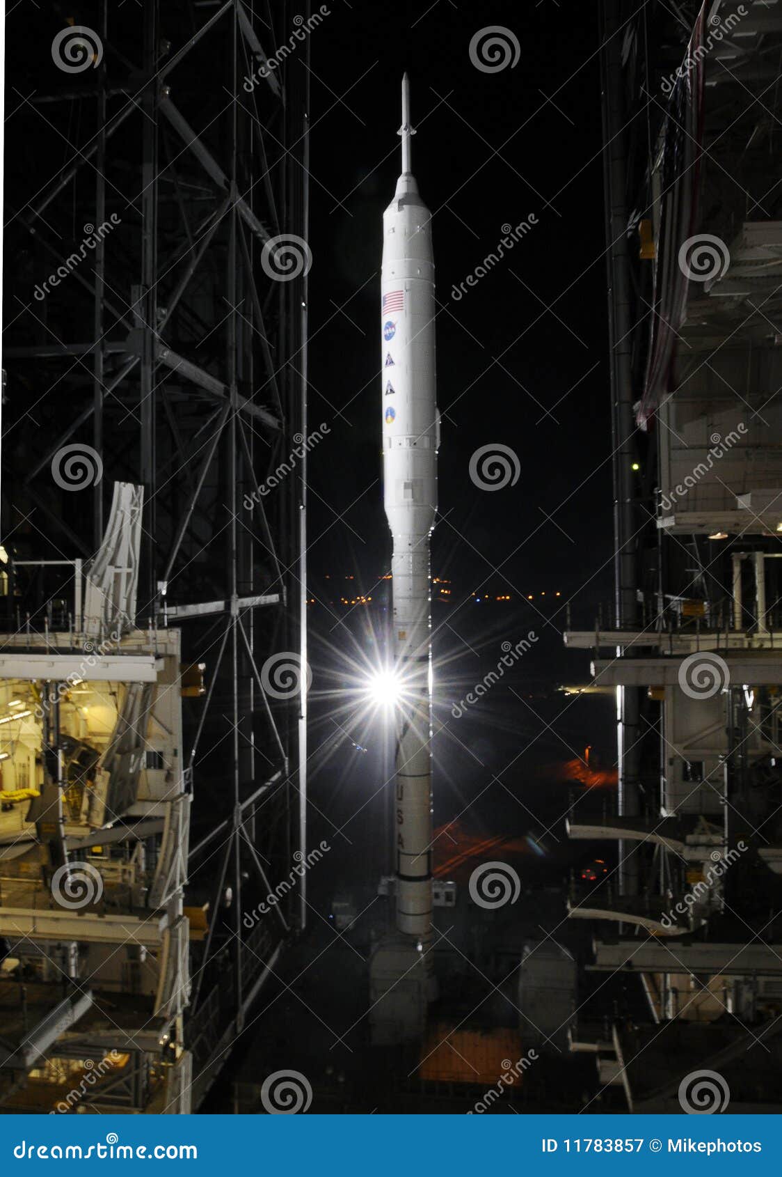 Ares I-X rocket editorial photography. Image of moon - 11783857