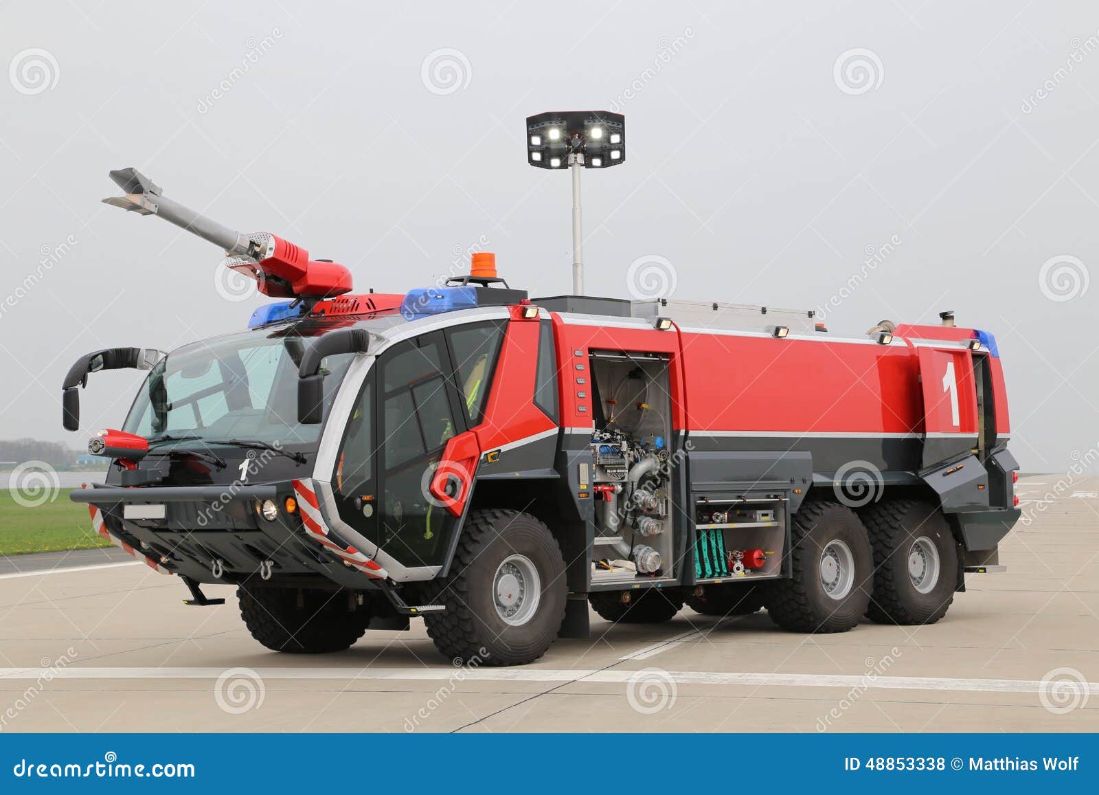 ARFF stock photo. Image of vehicle, airfield, lighting - 48853338