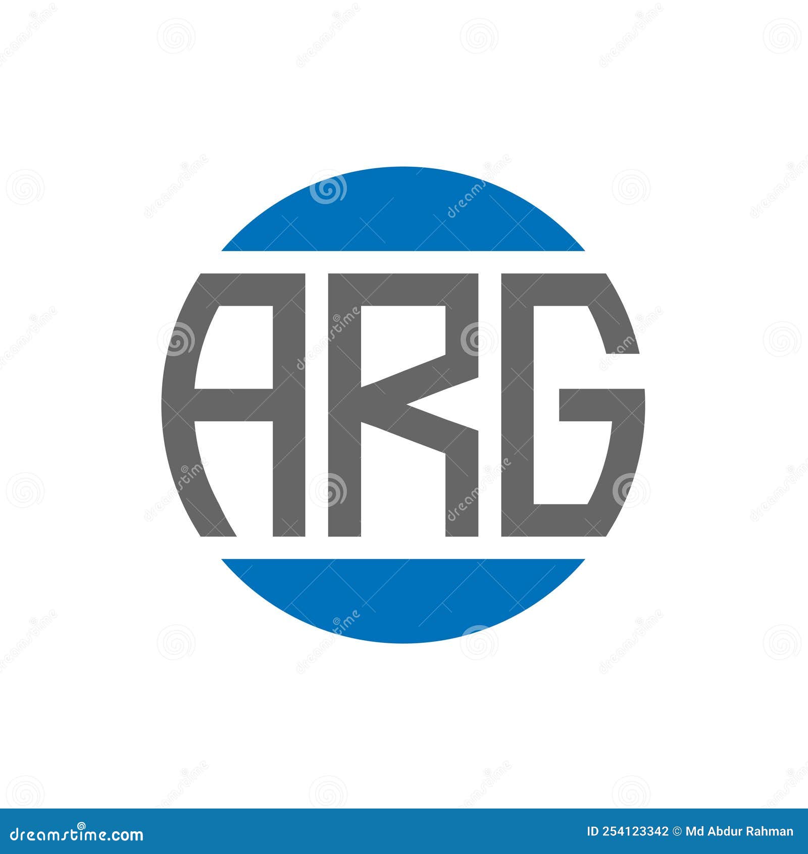 ARG Letter Logo Design On White Background. ARG Creative Initials ...