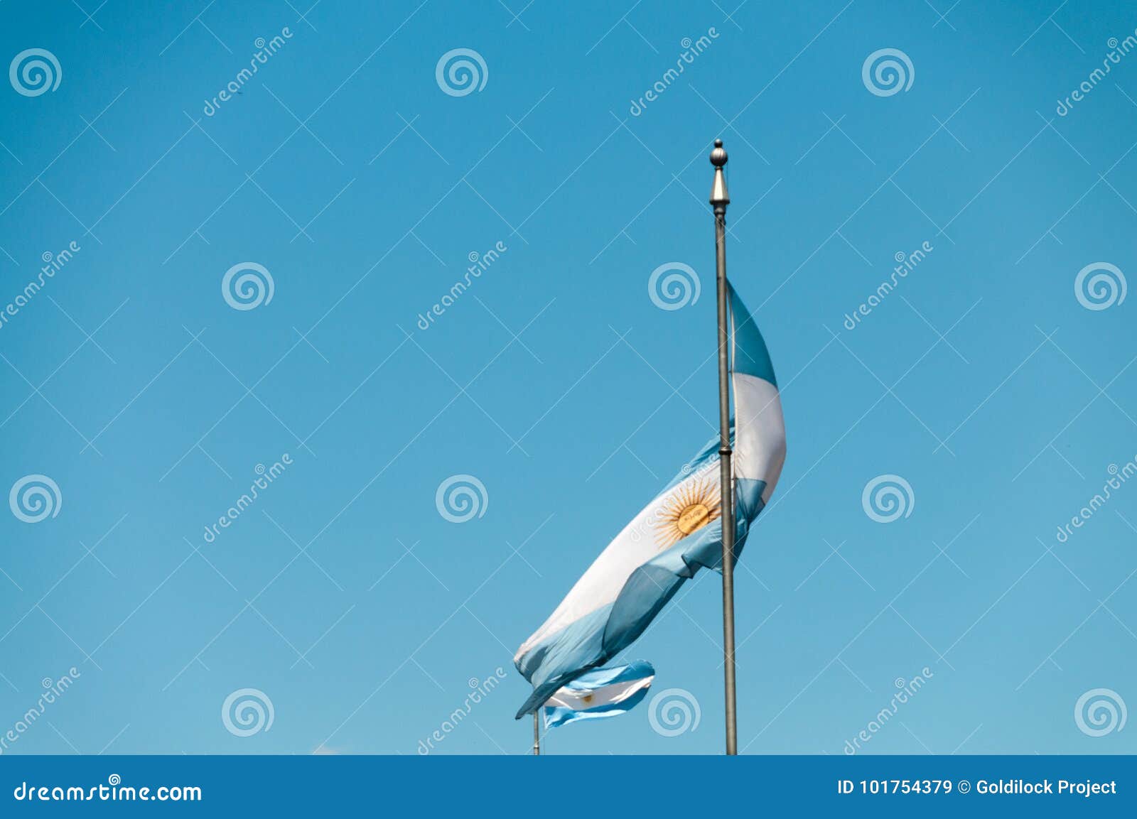 Argeninian Flag in Buenos Aires Stock Image - Image of culture ...