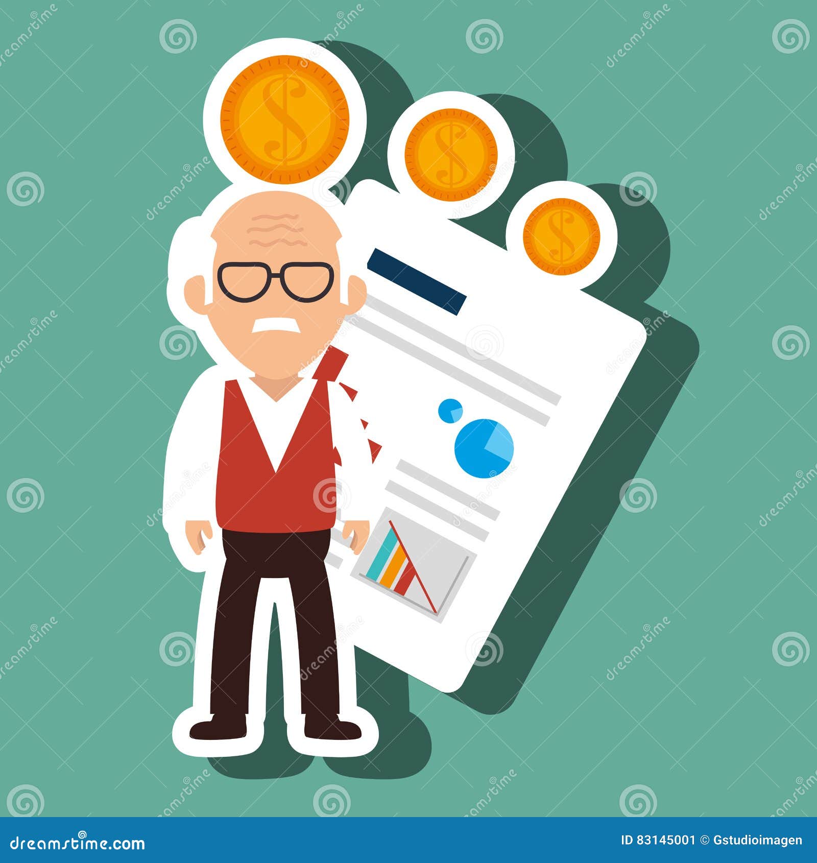 Argent De Graphiques D'infographics De Personne Illustration Stock ...