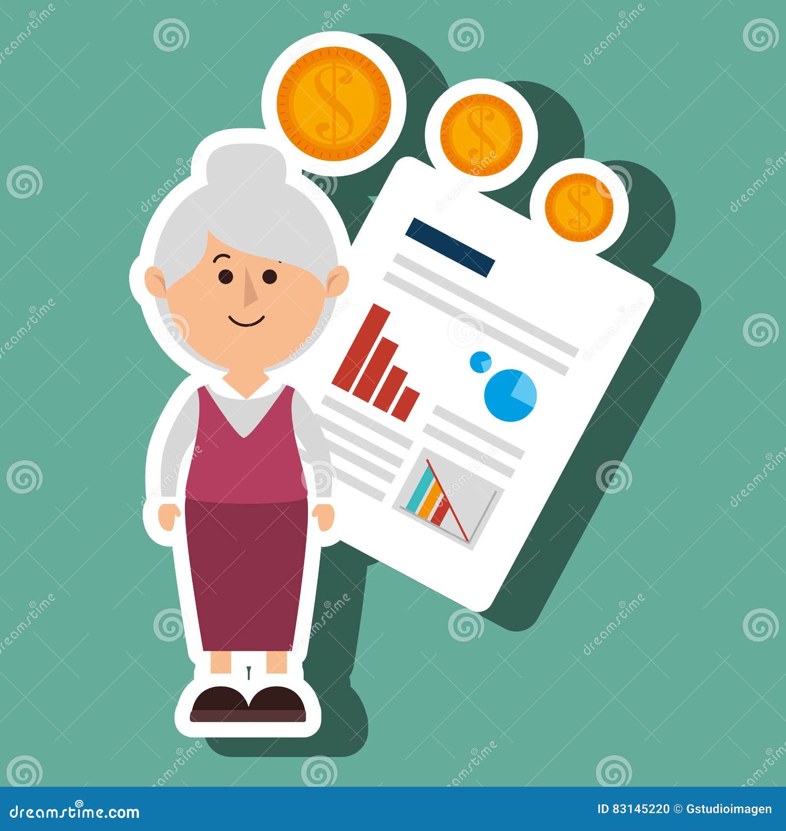 Argent De Graphiques D'infographics De Personne Illustration Stock ...