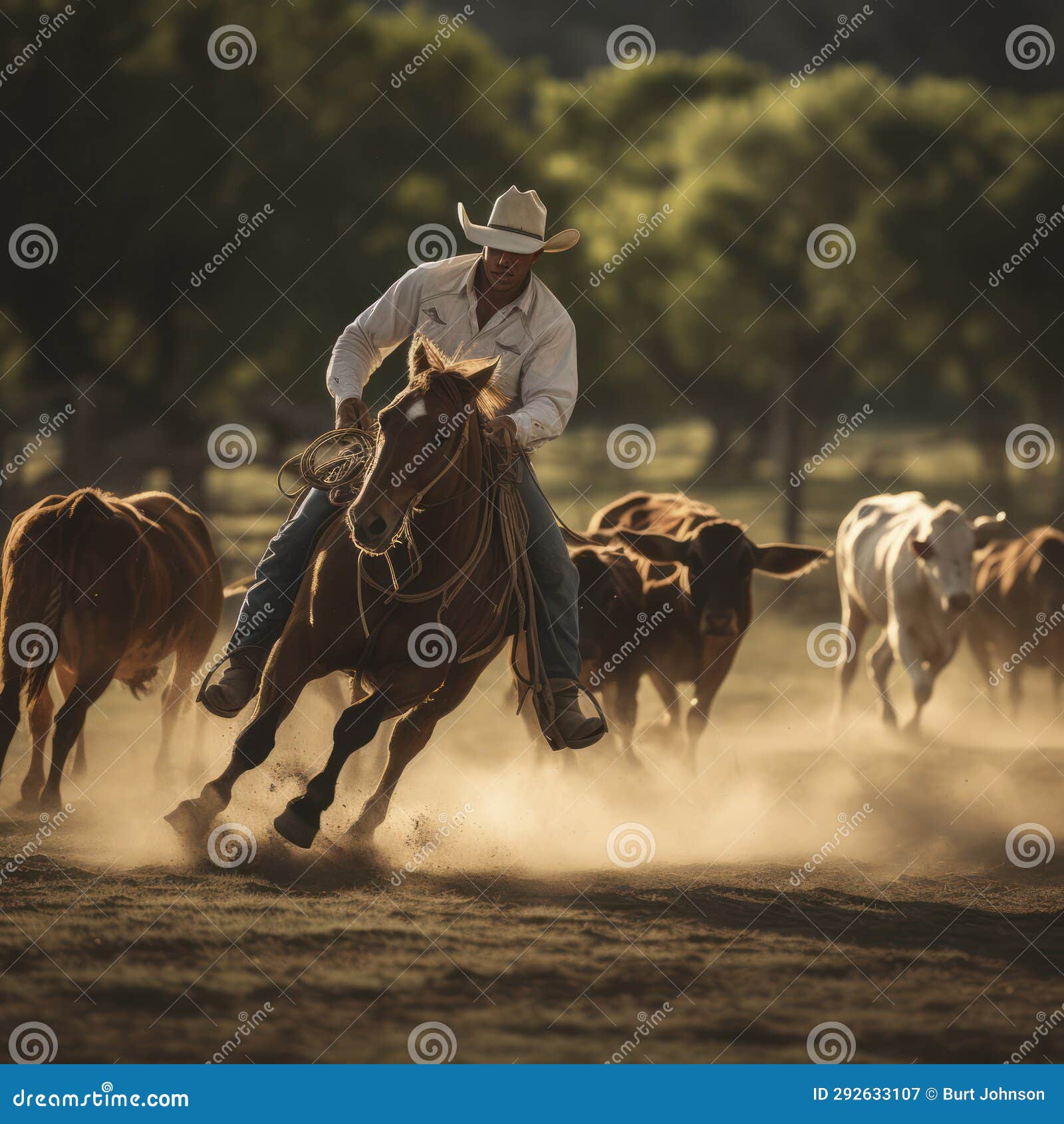 Argentina Cowboy Roping a Calf Stock Illustration - Illustration of ...