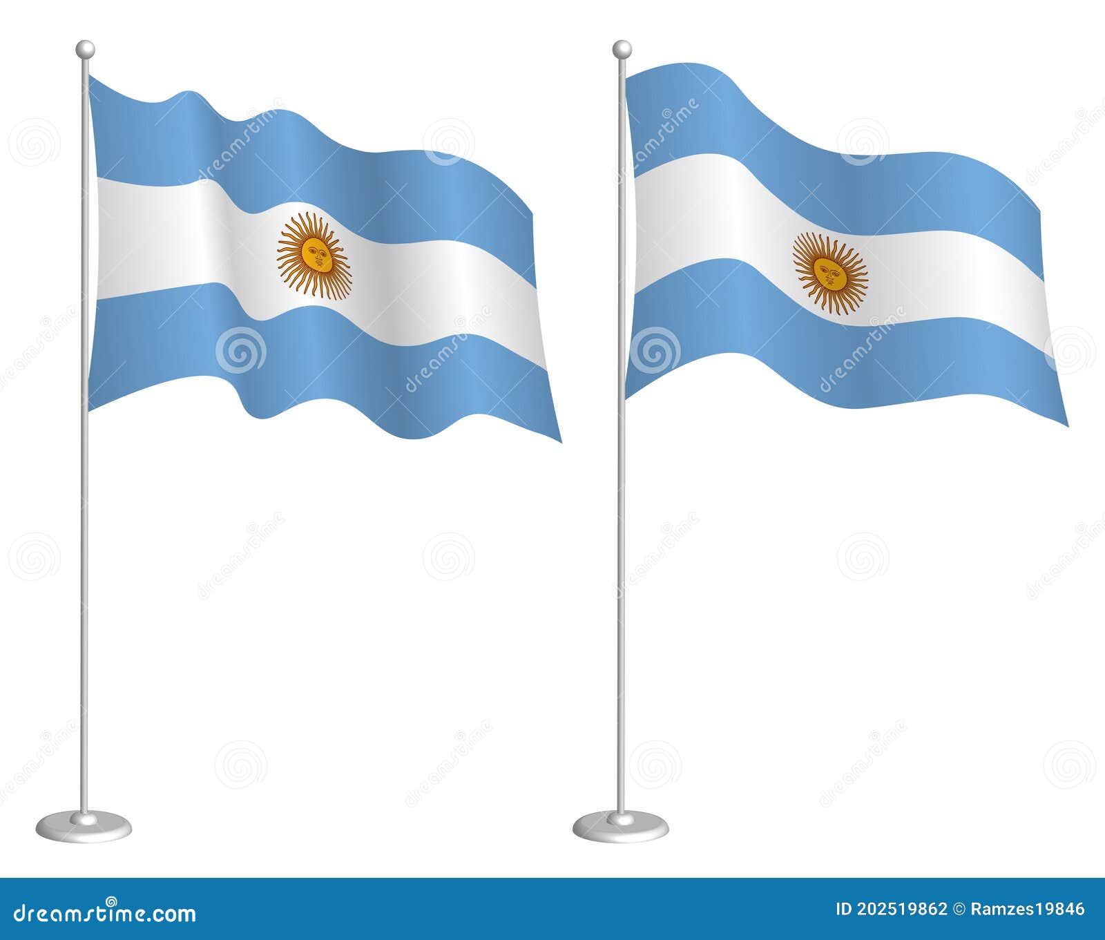 Argentina Map Element With 3D Isometric Shape Vector Illustration ...
