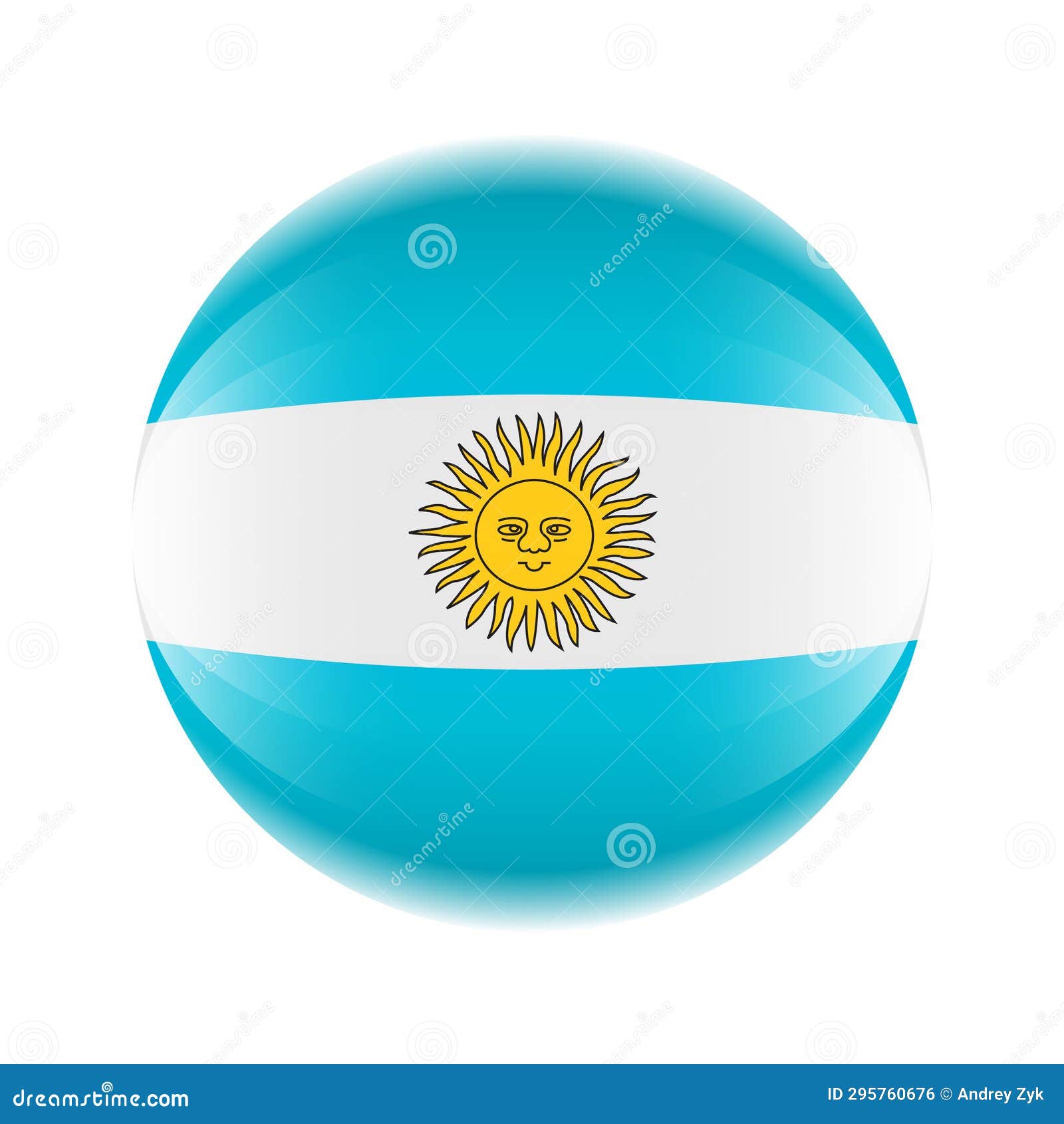 Argentina flag icon in the stock vector. Illustration of argentina ...