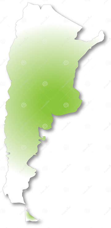Argentina map stock vector. Illustration of location, ocean - 931925
