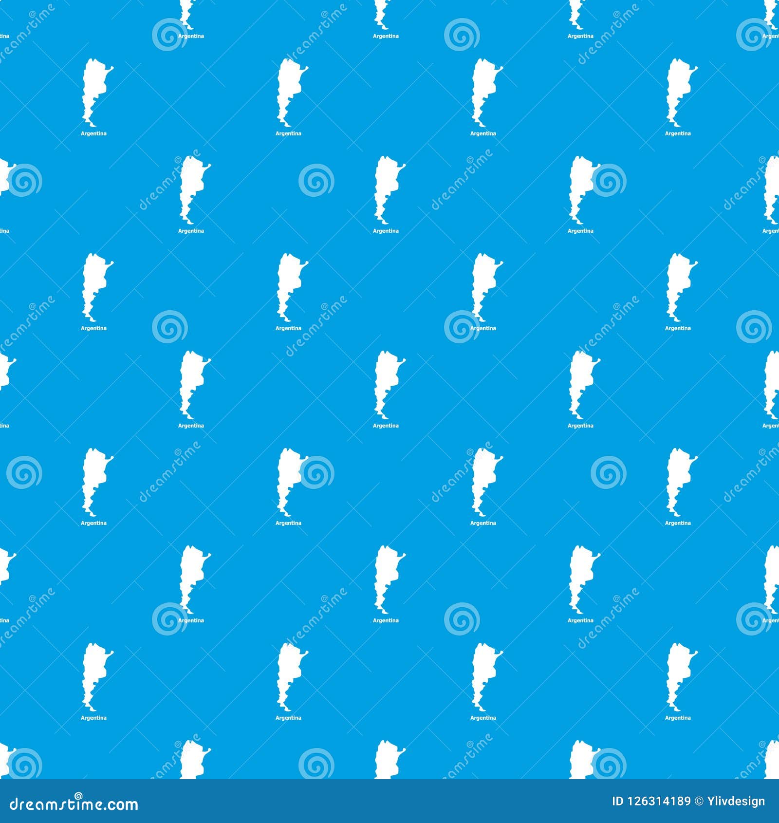 Argentina Map Pattern Vector Seamless Blue Stock Vector - Illustration ...