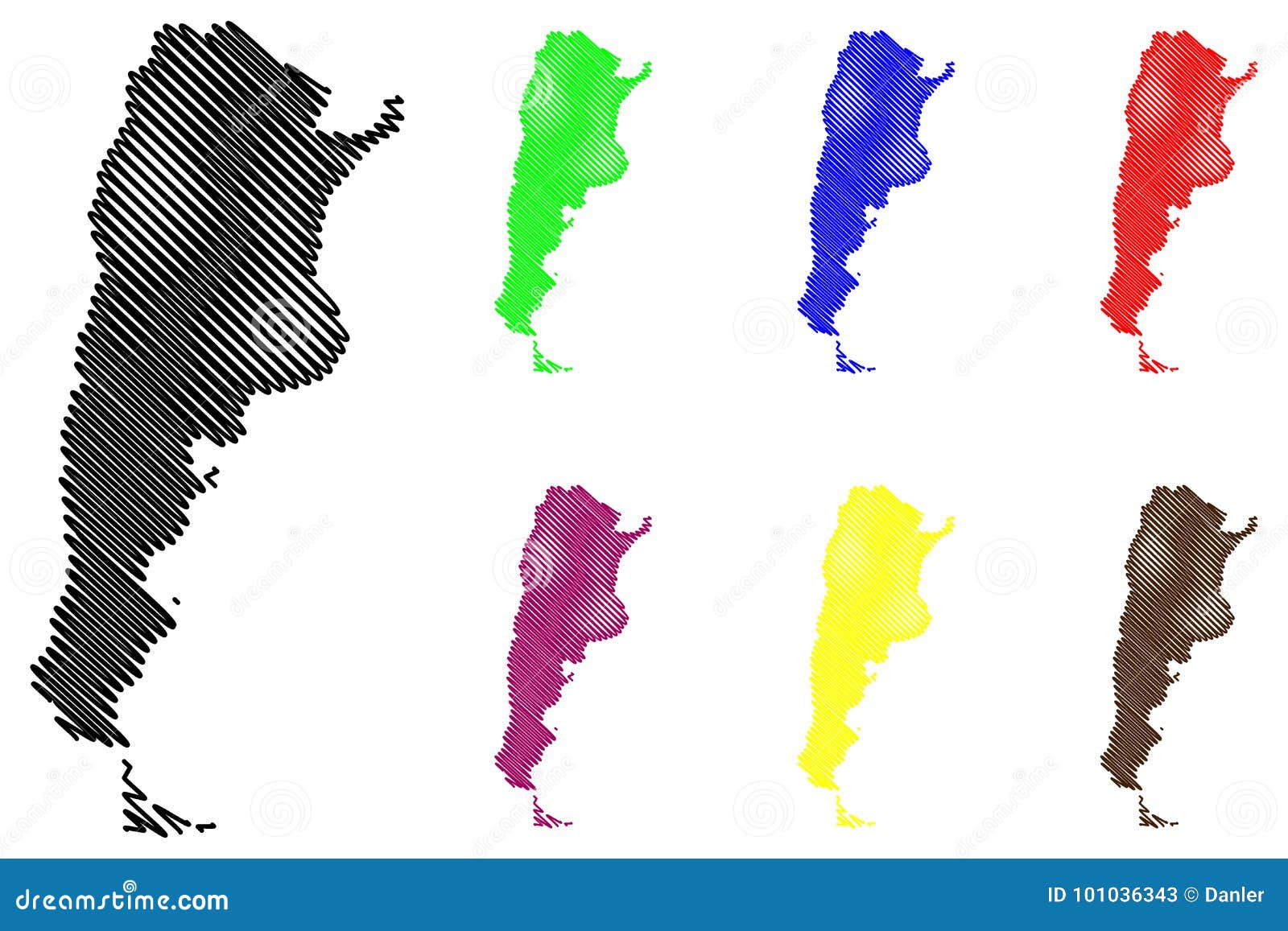 Argentina map vector stock vector. Illustration of argentina - 101036343