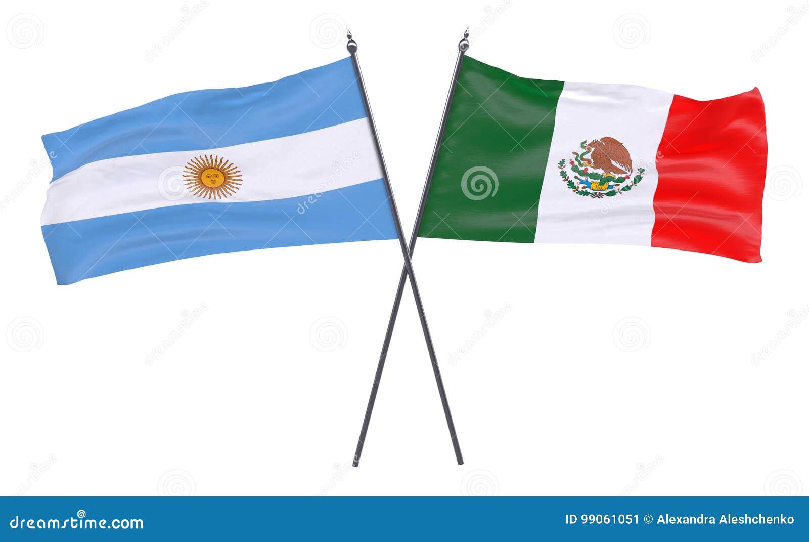 Two Crossed Flags Royalty-Free Stock Photo | CartoonDealer.com #117222237