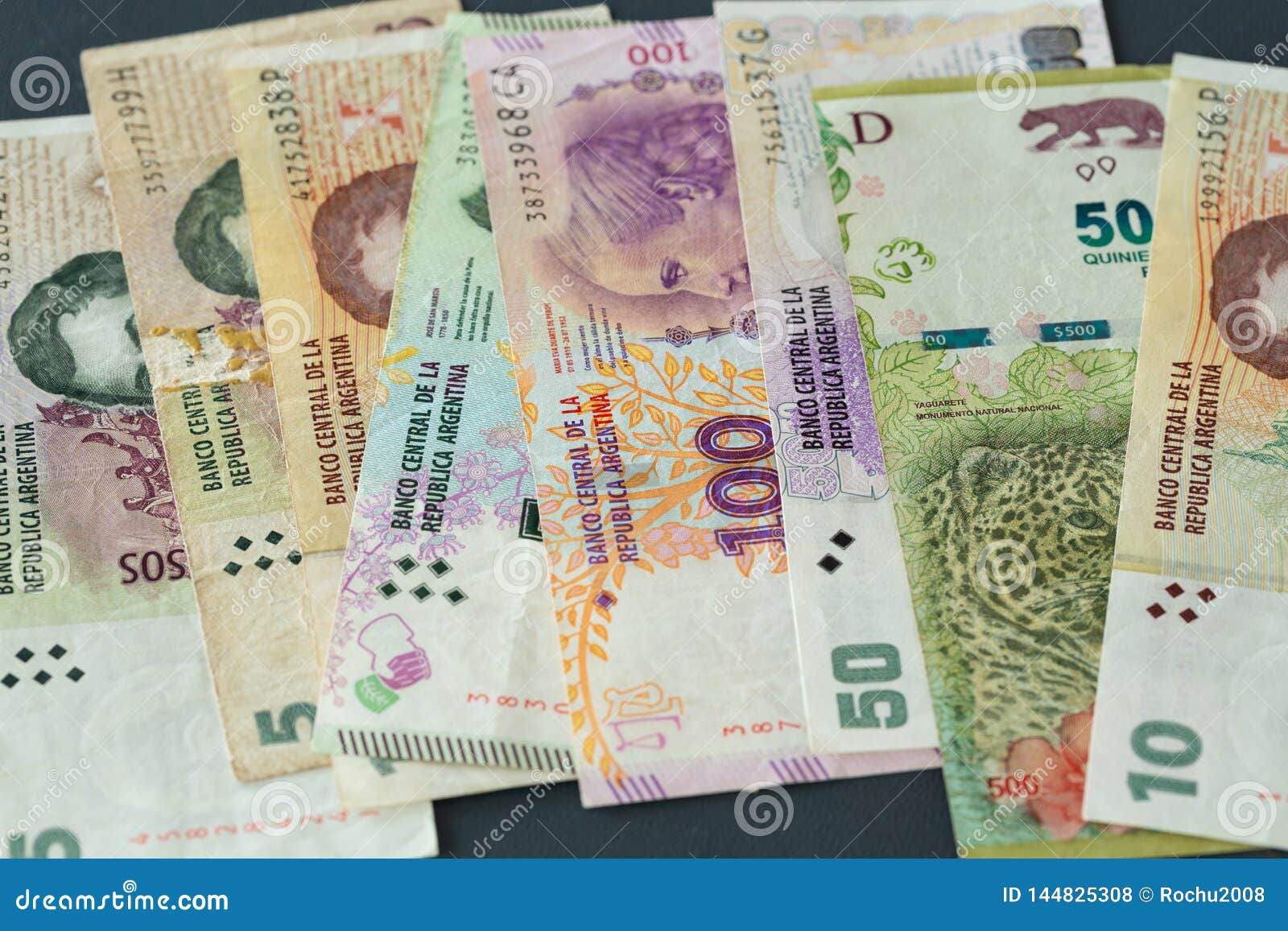 Argentina money, pesos stock photo. Image of profit - 144825308