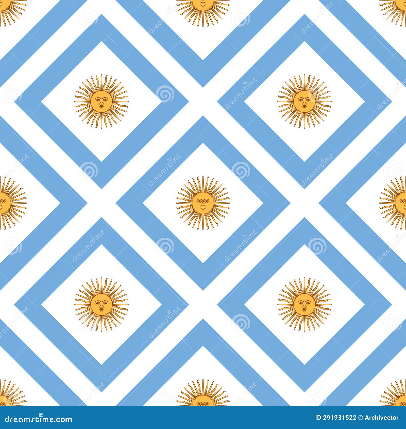 Argentina Pattern Seamless Graphic Background Stock Illustration ...