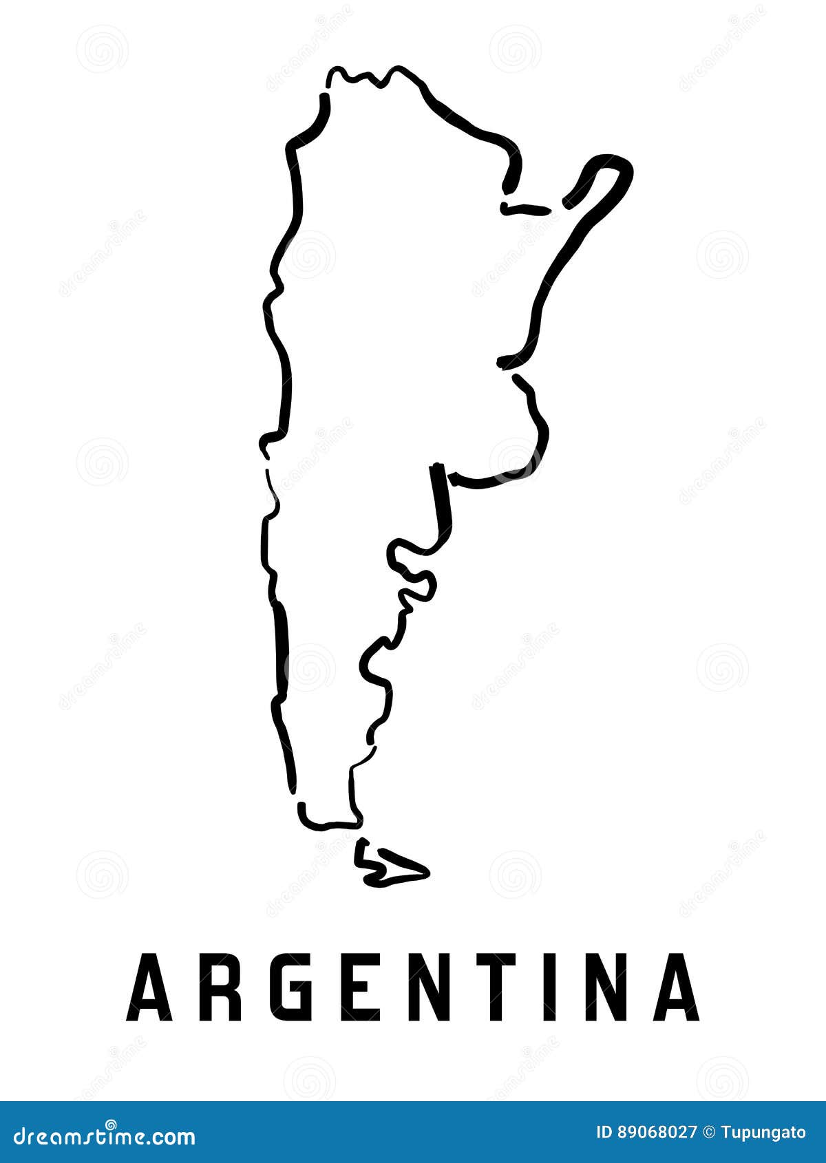 Argentina Map Outline