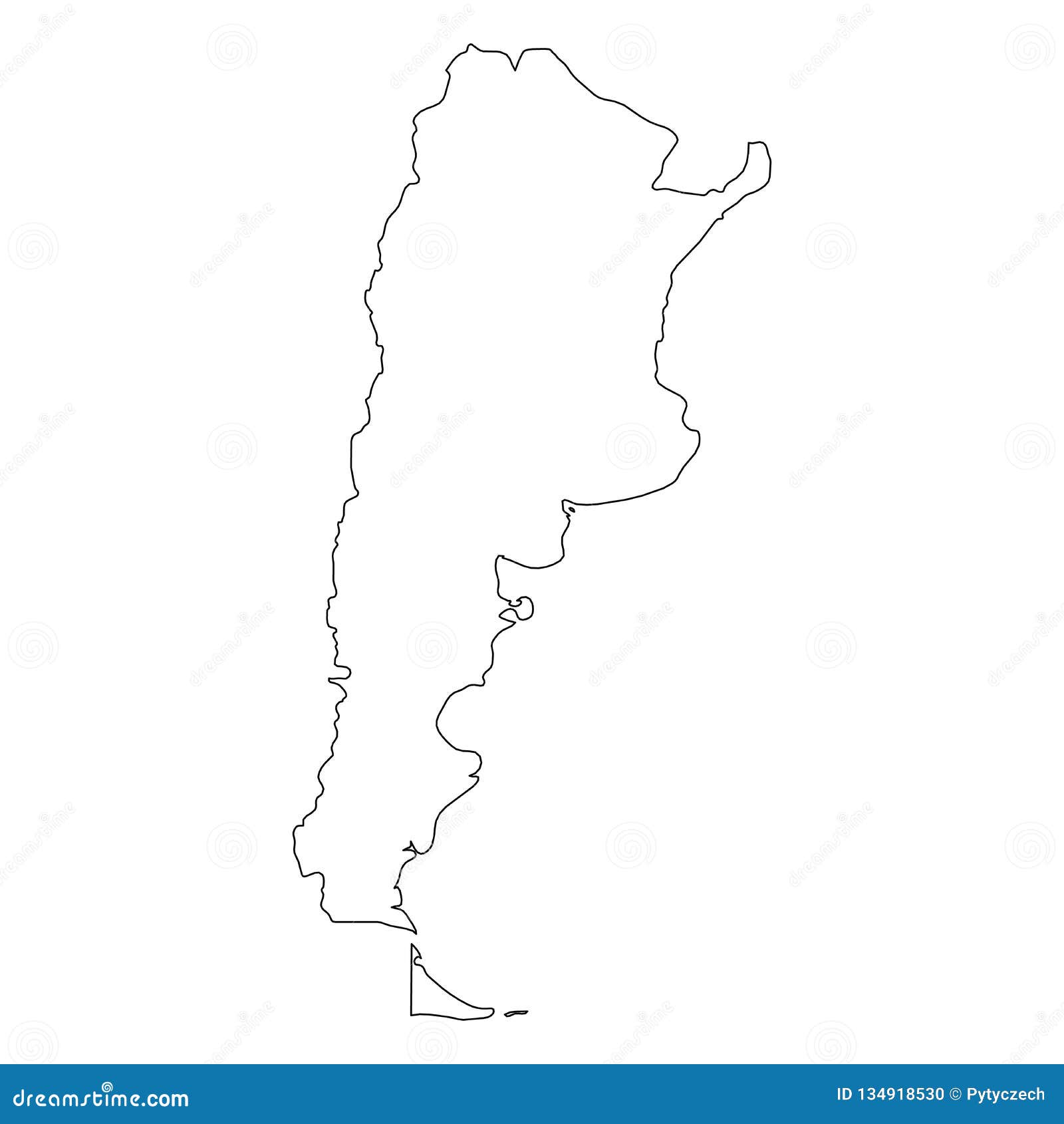 Simple Argentina Map