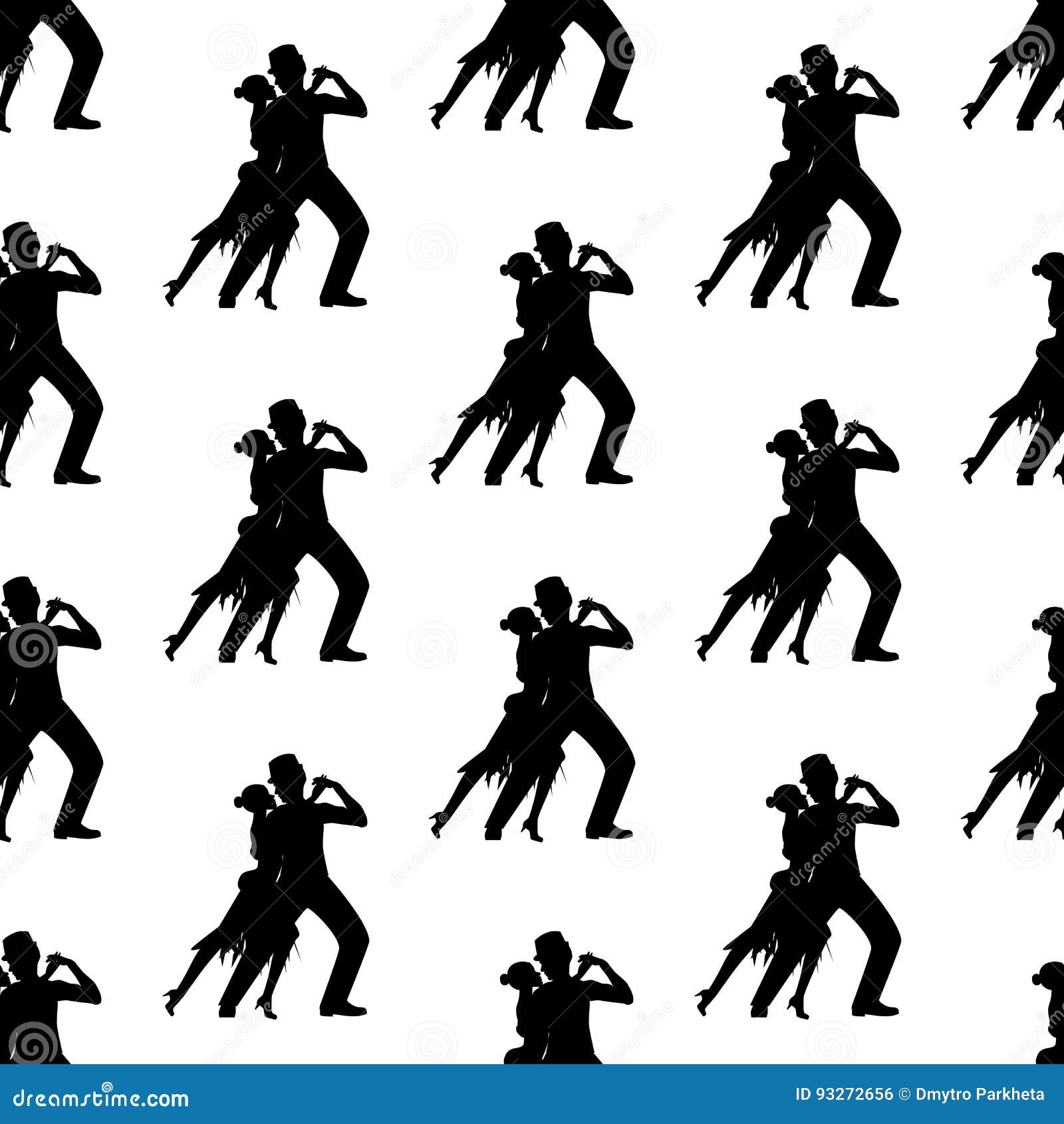 Argentina tango pattern stock vector. Illustration of pattern - 93272656