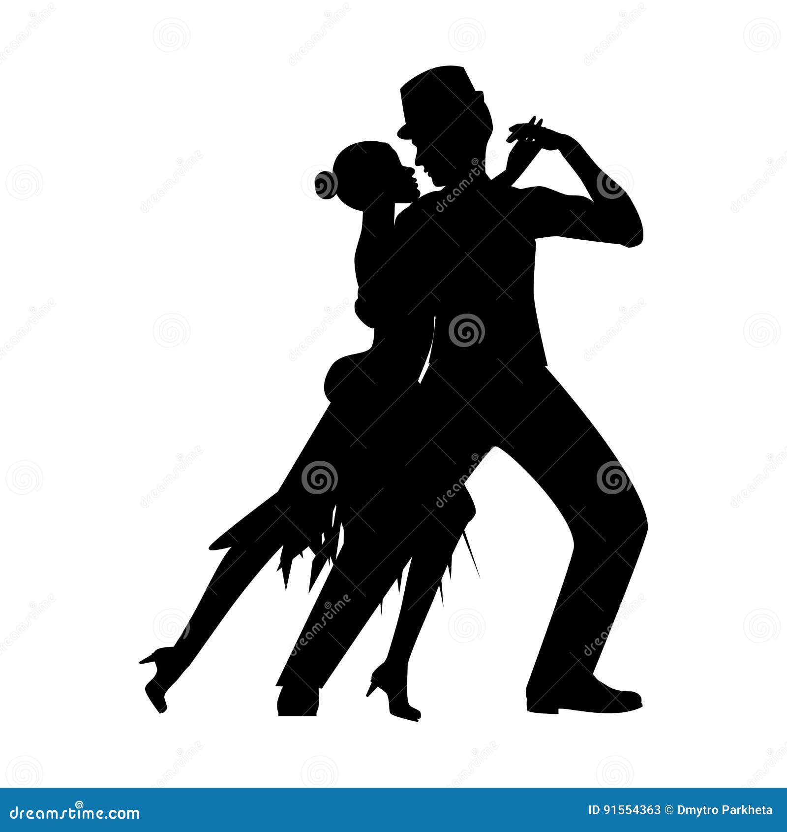 Tango Silhouette Stock Photography | CartoonDealer.com #8176724