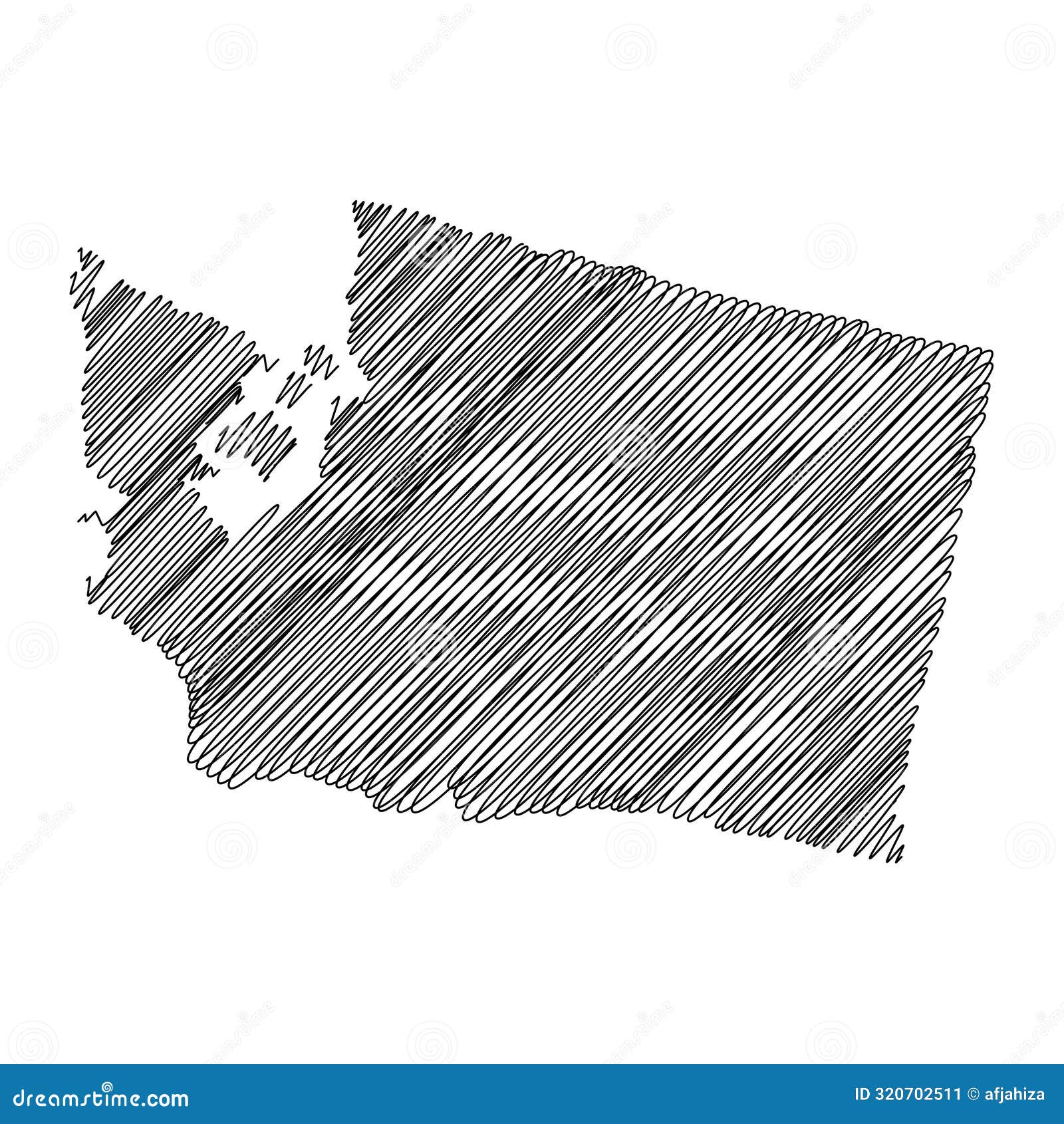 Washington US State Thread Map Line Vector Illustration Stock Vector ...