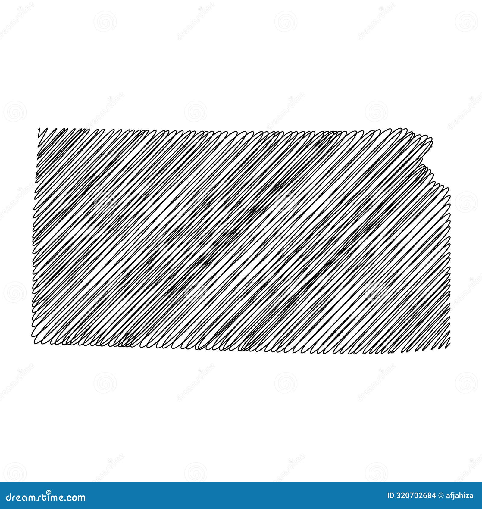 Kansas US State Thread Map Line Vector Illustration Stock Vector ...