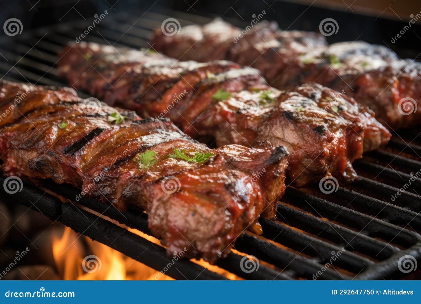 Argentinian Asado Ribs on a Grill Stock Photo - Image of outdoor ...