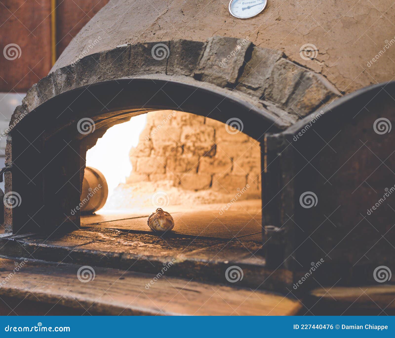 Argentinian Empanada Inside A Clay Oven In A Restaurant Stock Photo ...