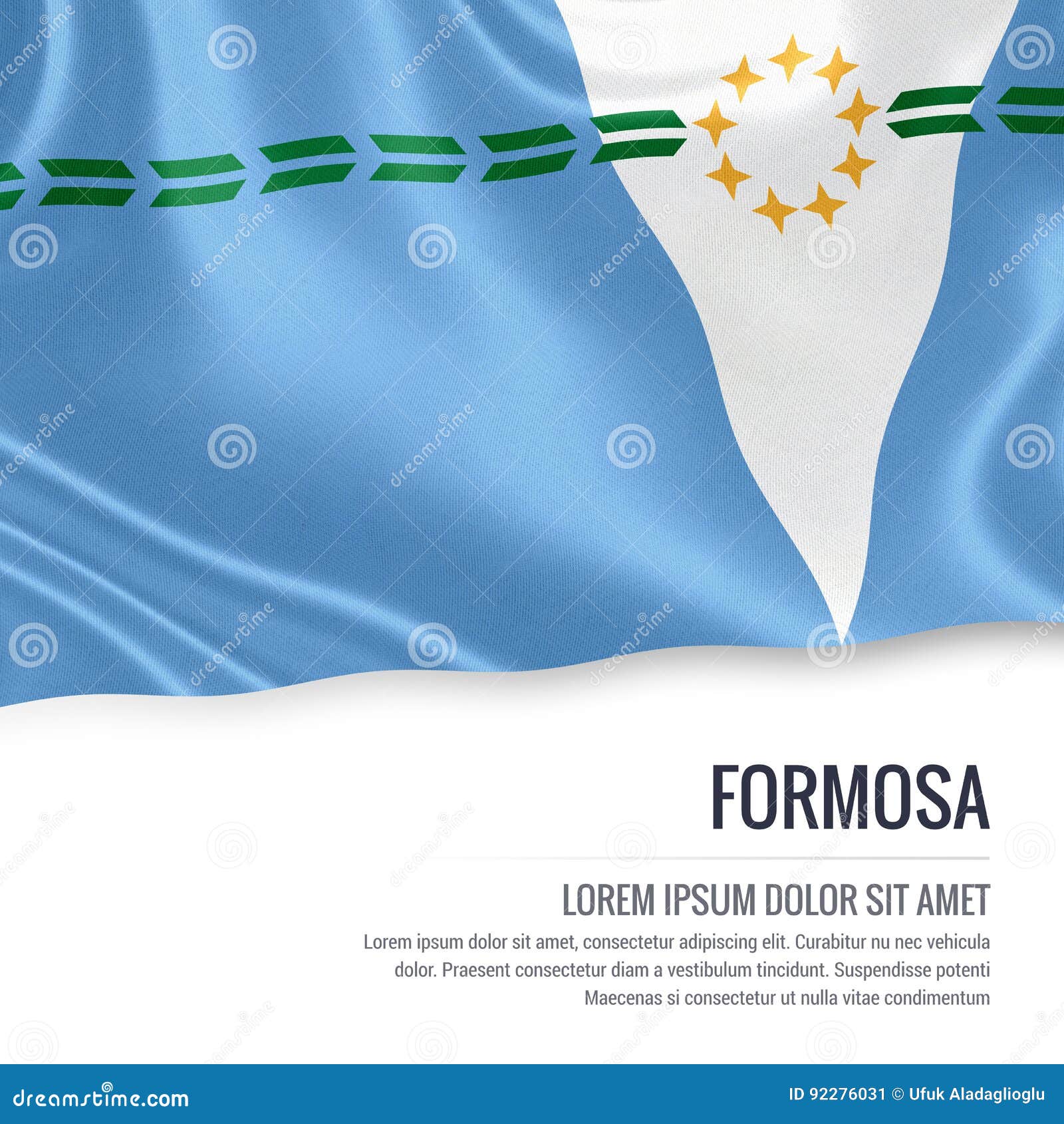 Formosa Flag Waving Vector Illustration On White Background. Flag Of ...