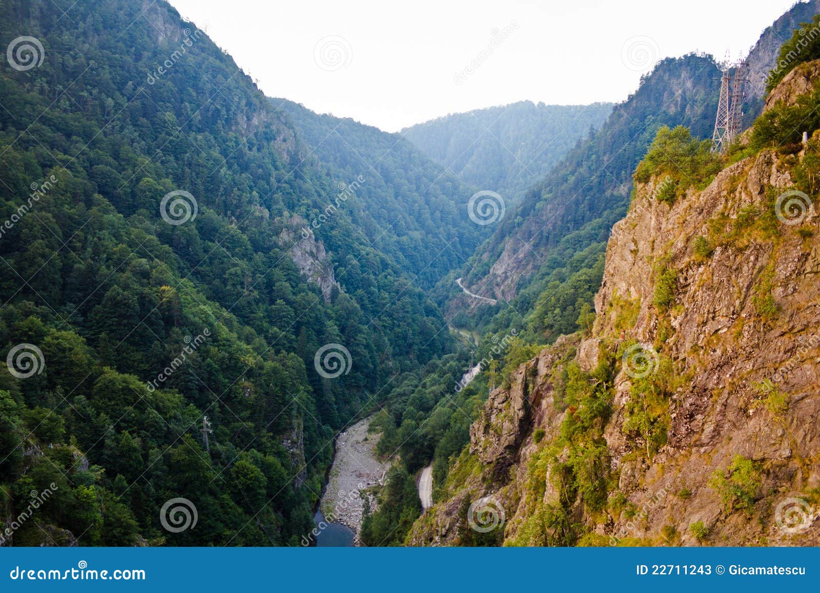 Arges Gorges stock image. Image of cliffs, blue, arges - 22711243
