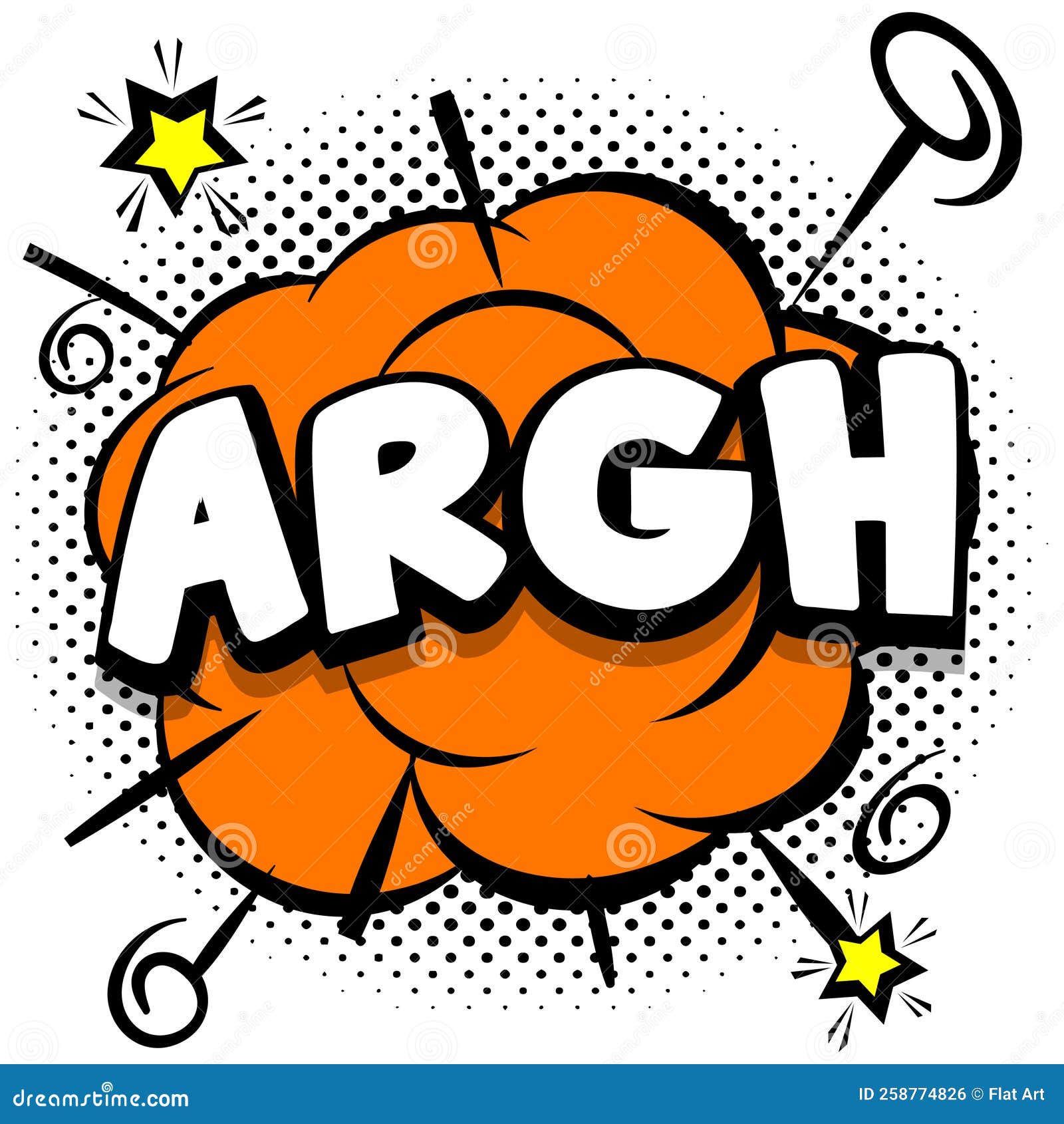 Argh Abstract Cartoon Frame Vector Background. Fashion Symbol ...