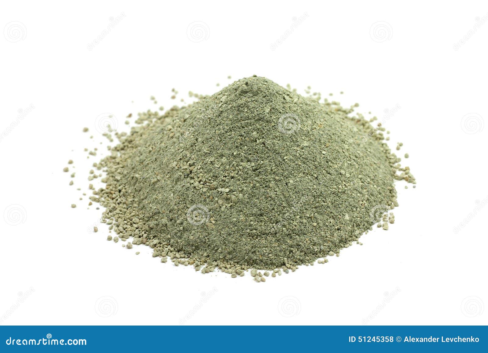 Argilla Cosmetica Verde Della Polvere Fotografia Stock - Immagine di ...