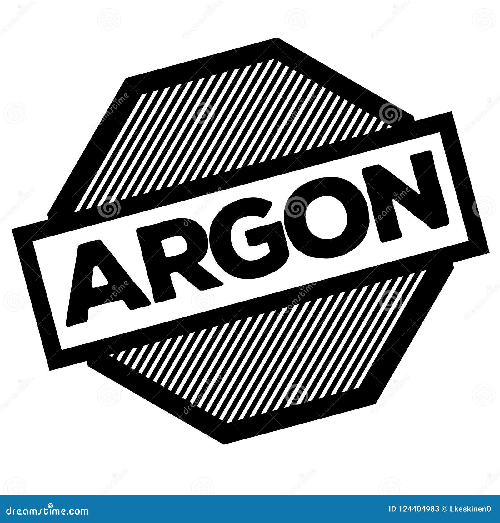 Argon black stamp stock vector. Illustration of stamp - 124404983