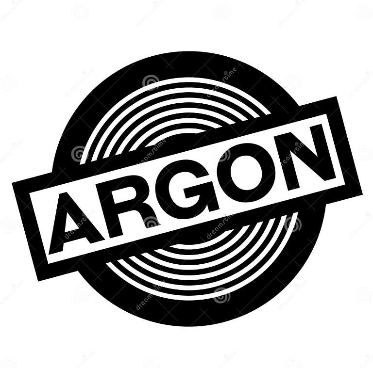 Argon black stamp stock vector. Illustration of sticker - 124300477