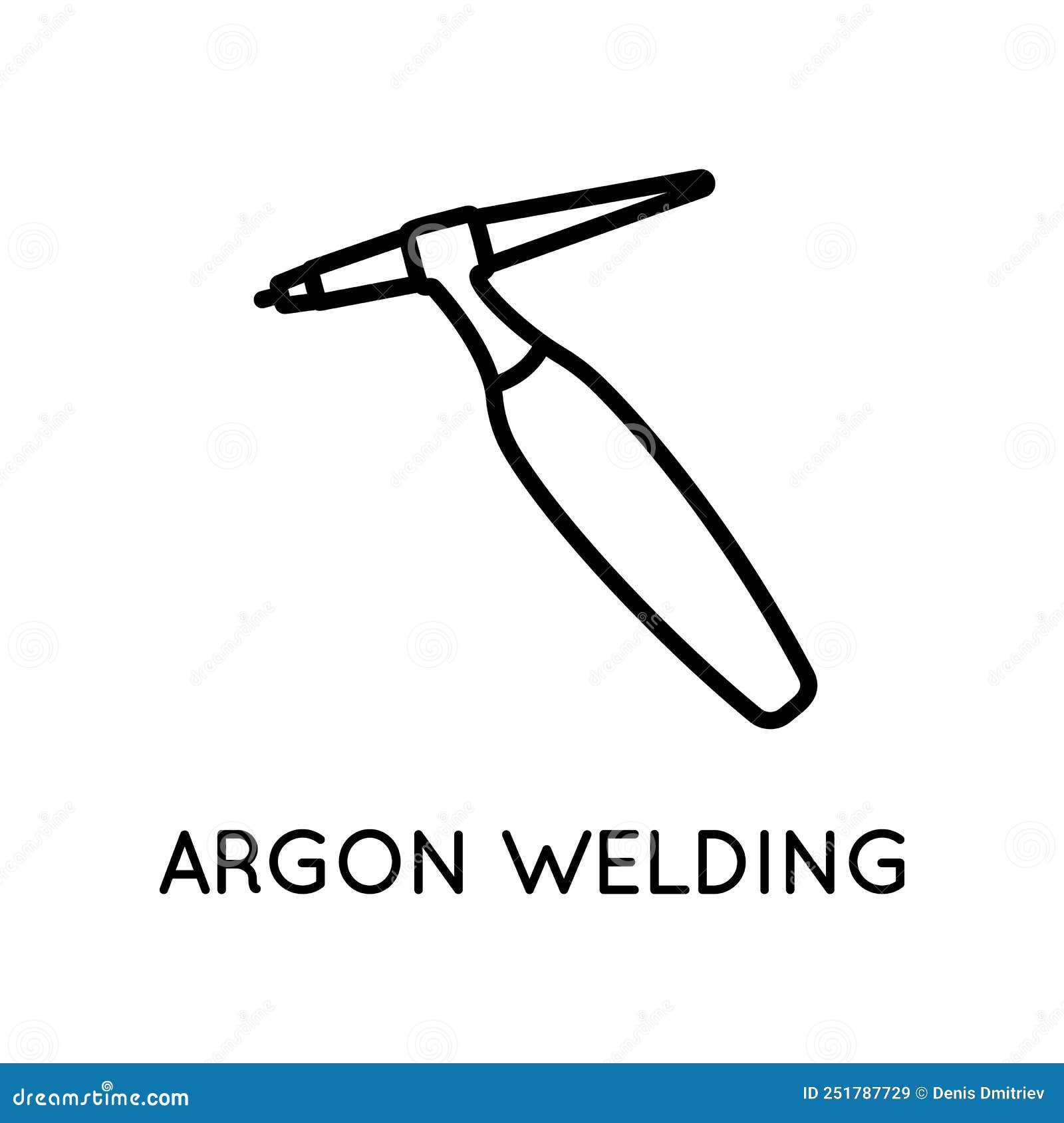 Argon Welding Icon. Welding Argon Holder. Vector Sign in Simple Style Isolated on White ...