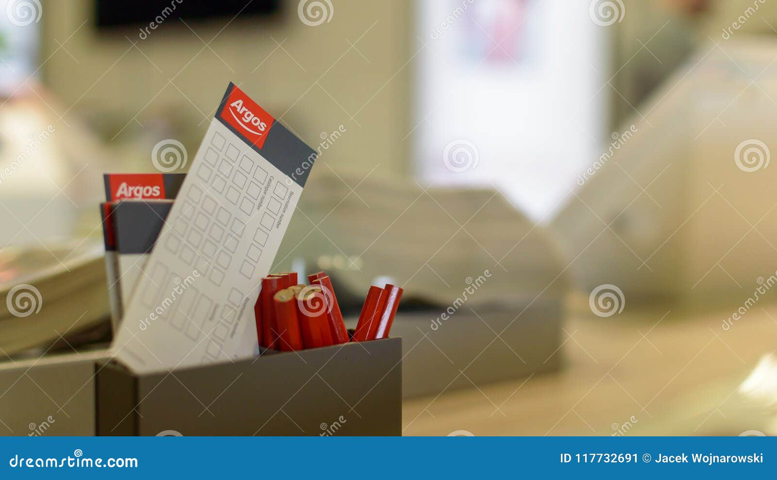 Argos Pencil and Selection Slips B Editorial Photo - Image of business ...