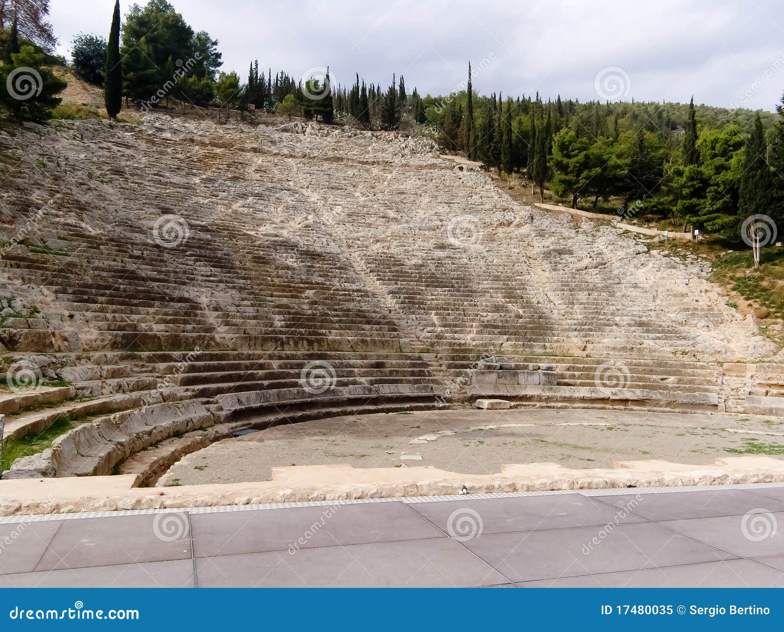 The Argos Theater stock image. Image of greeks, column - 17480035