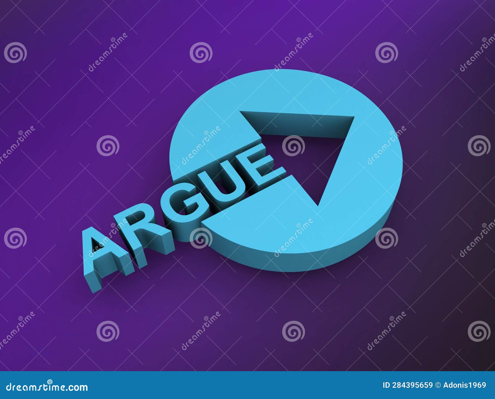 Argue word on purple stock illustration. Illustration of justify ...